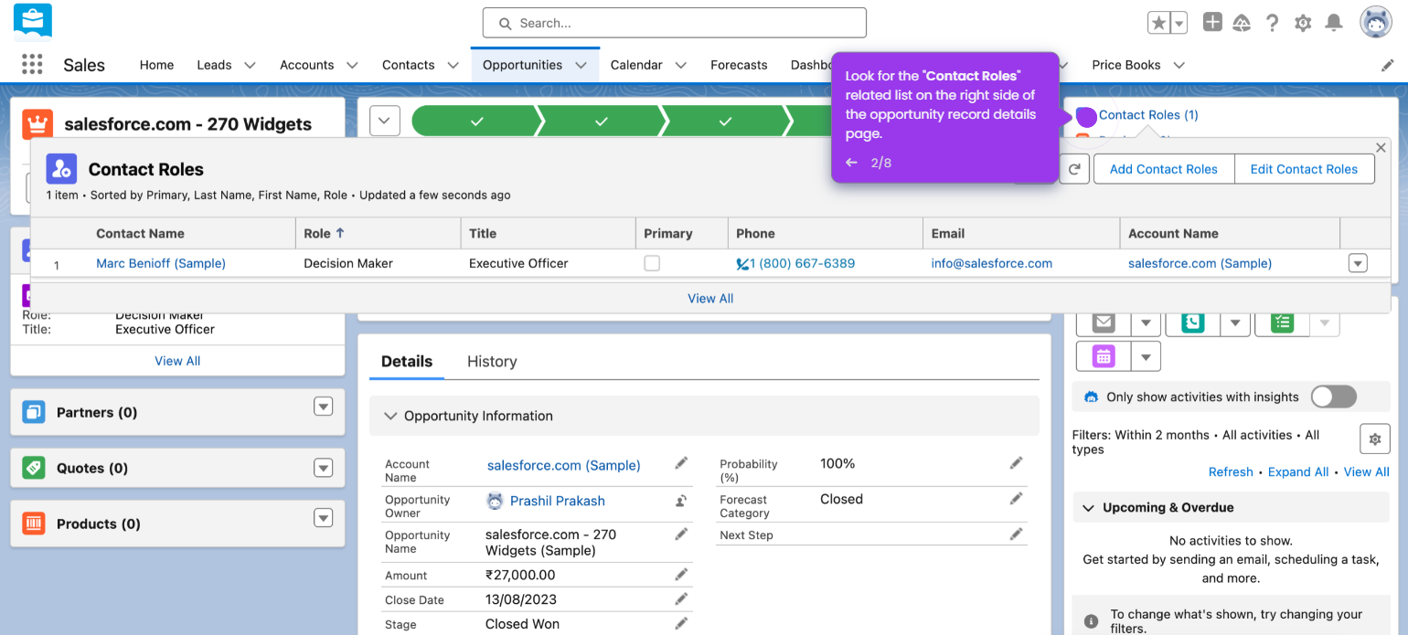 How To Add Contact Roles In Salesforce 1 Min Guide